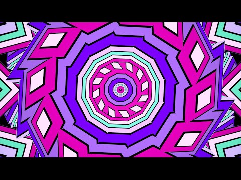 Free VJ Loop - Psychedelic Diamond Pattern – Animated Visuals