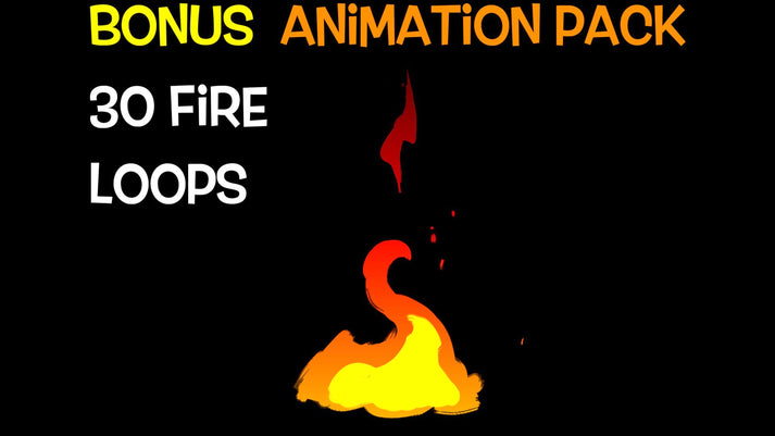 2D Fire Animation Course – Animated Visuals